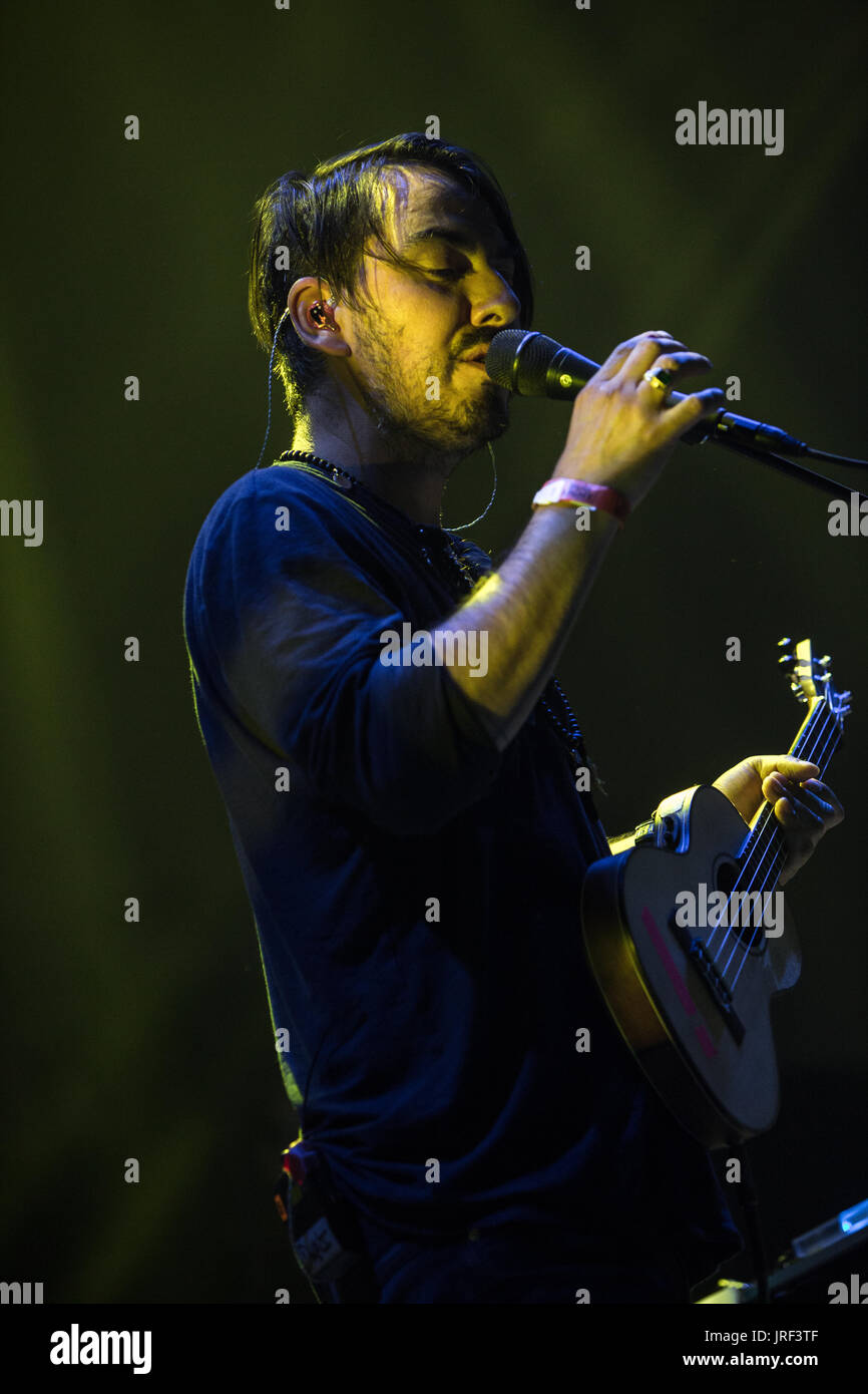 Dhani Harrison performing at Panorama in New York City Stock Photo - Alamy