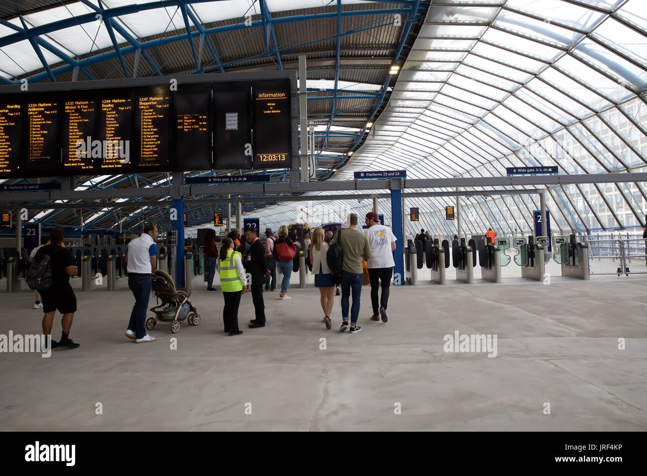 Waterloo, UK. 5th Aug, 2017. Waterloo Station, London, upgrade starts ...