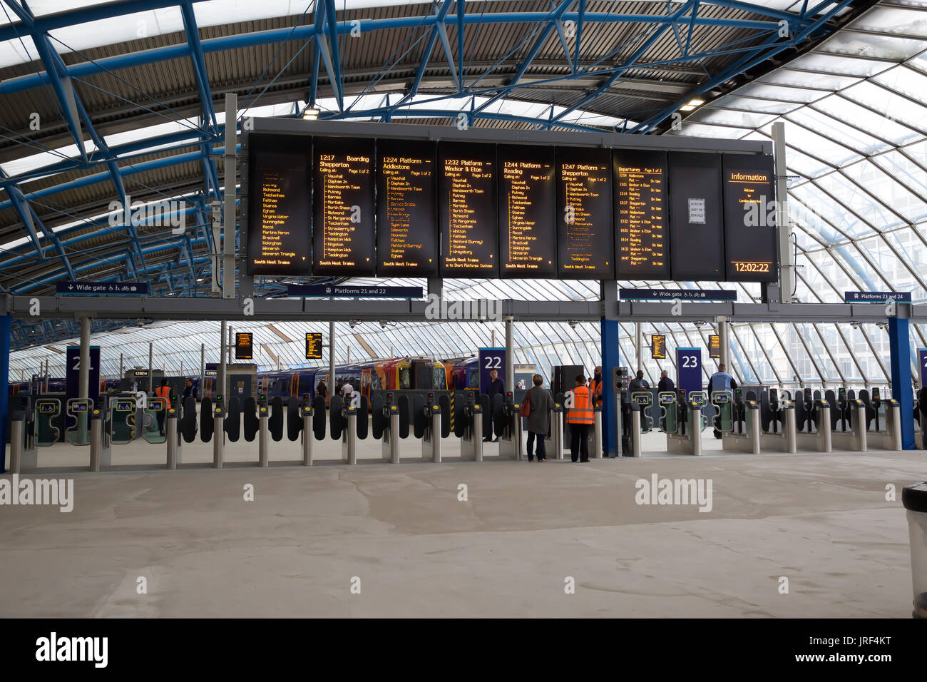 Waterloo, UK. 5th Aug, 2017. Waterloo Station, London, upgrade starts ...