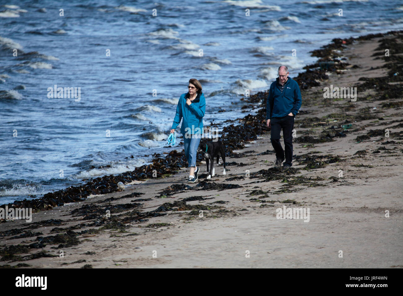 Ayr Scotland 5 August 2017. Bright but breezy day on Ayr seafront ...