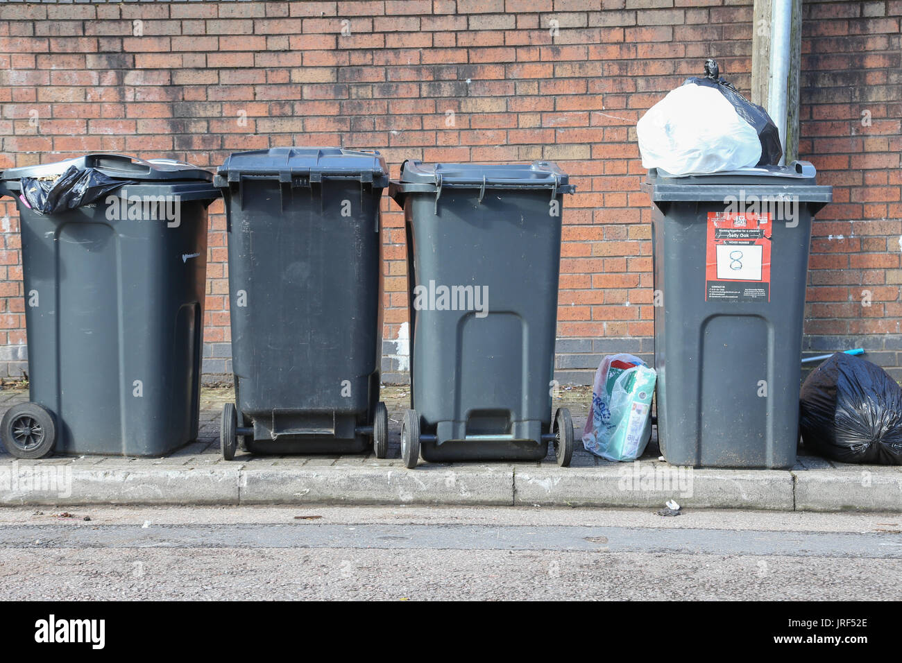Refuse rubbish garbage builds up as Birmingham Council refuse ...