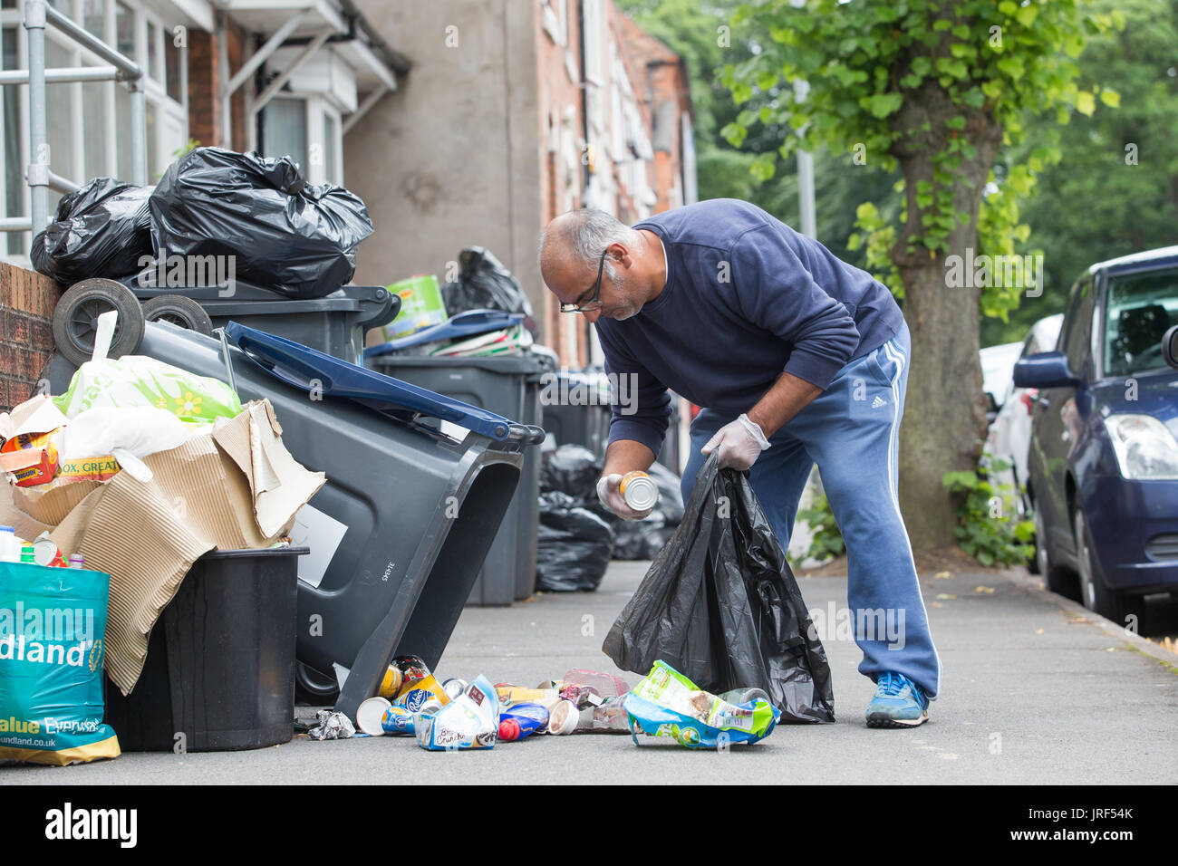 Refuse rubbish garbage builds up as Birmingham Council refuse ...