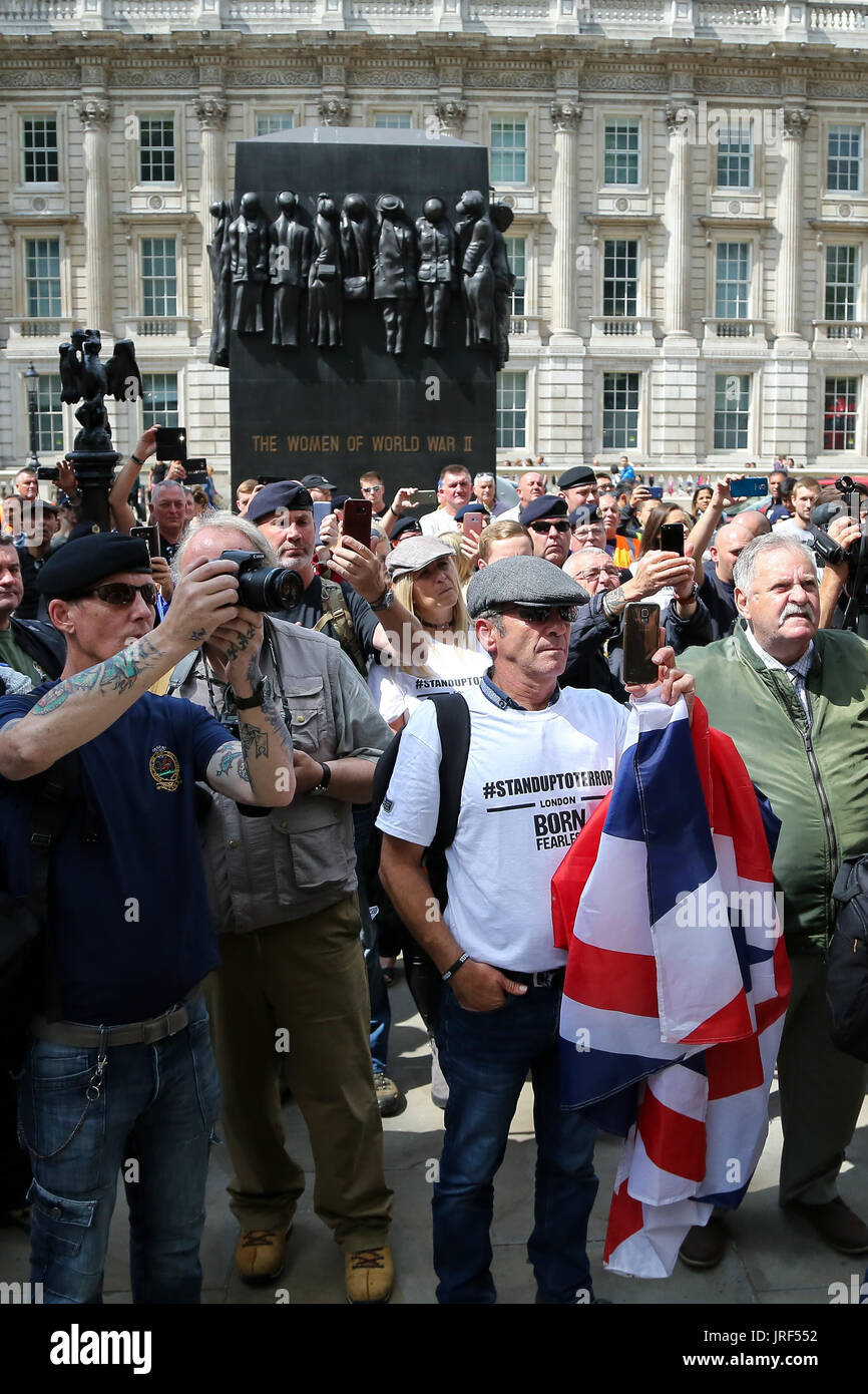 London, UK. 5th August, 2017. More than one hundred ex-servicemen and ...