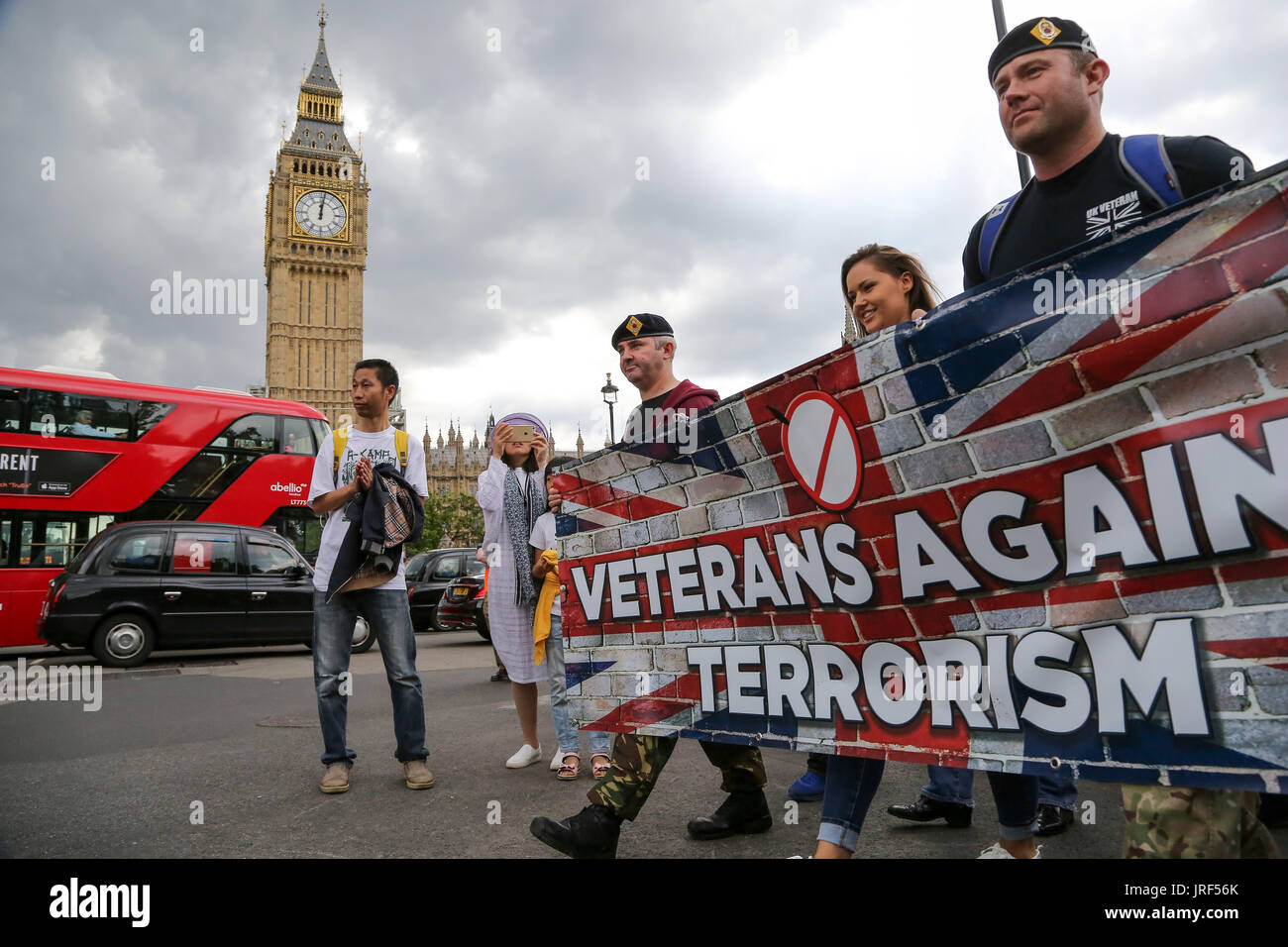 London, UK. 5th August, 2017. More than one hundred ex-servicemen and ...