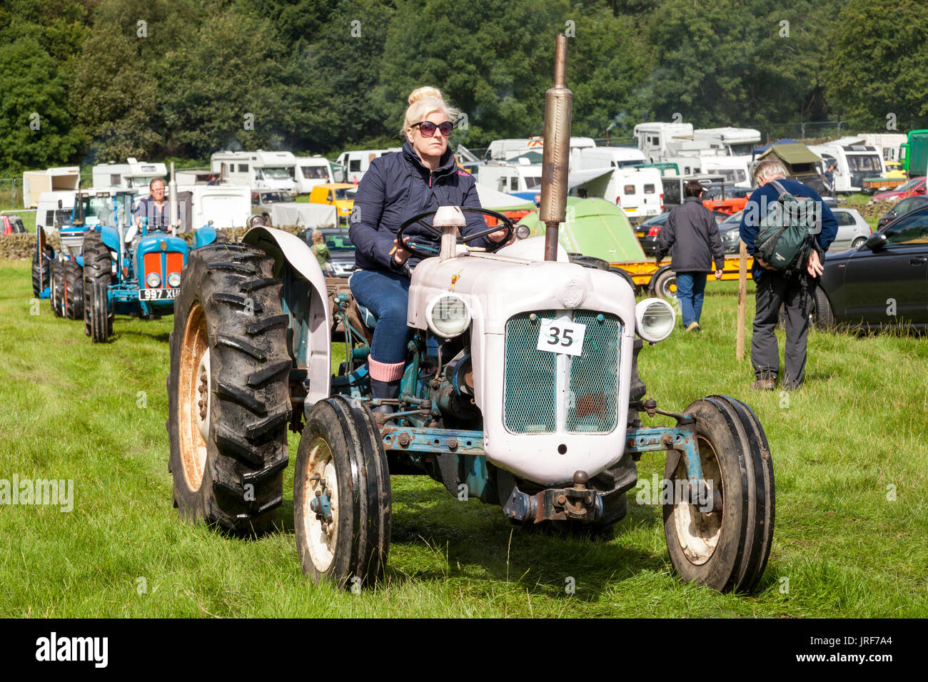 Vintage tractors tractor parade hi-res stock photography and images - Alamy