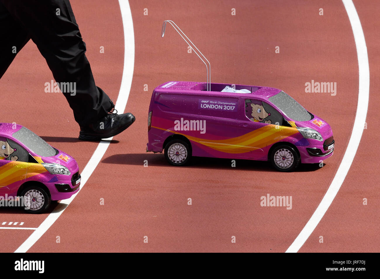 London, Great Britain. 04th Aug, 2017. Remote controlled vehicles for ...