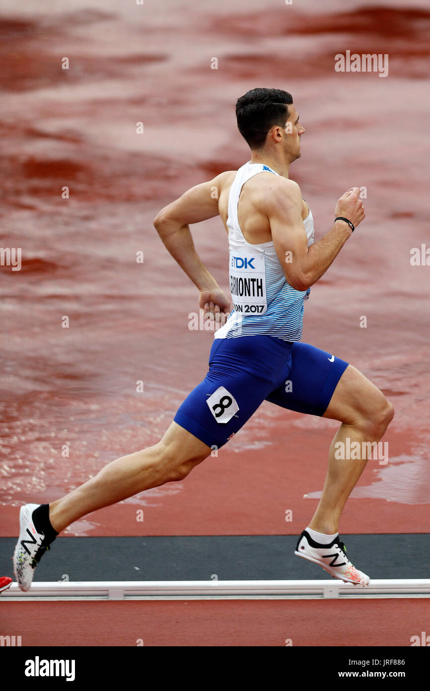 London, UK. 05-Aug-17. Guy LEARMONTH, competing in the 800m Men's Heat ...