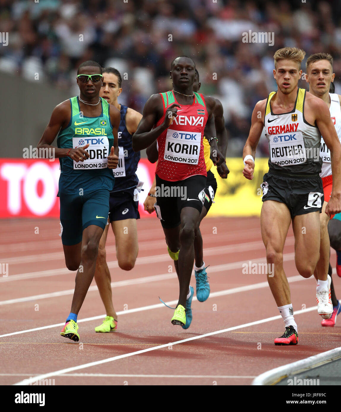 London, Uk. 5th August, 2017. Thiago Andre, Emmanuel Kipkurui Korir ...