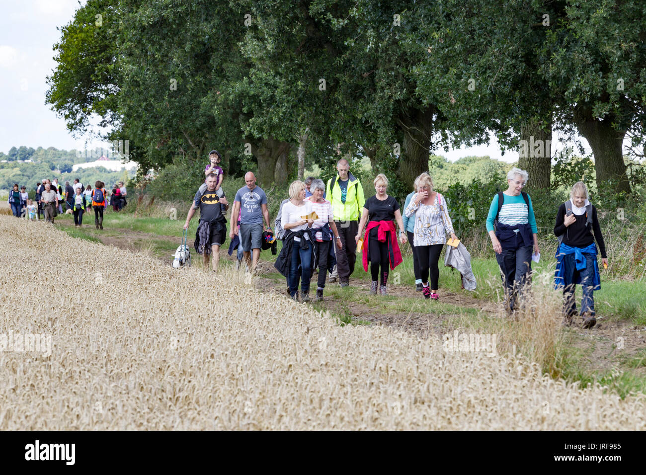 Northamptonshire, U.K. 5th August 2017, Protest walk. Stop Rail Central ...