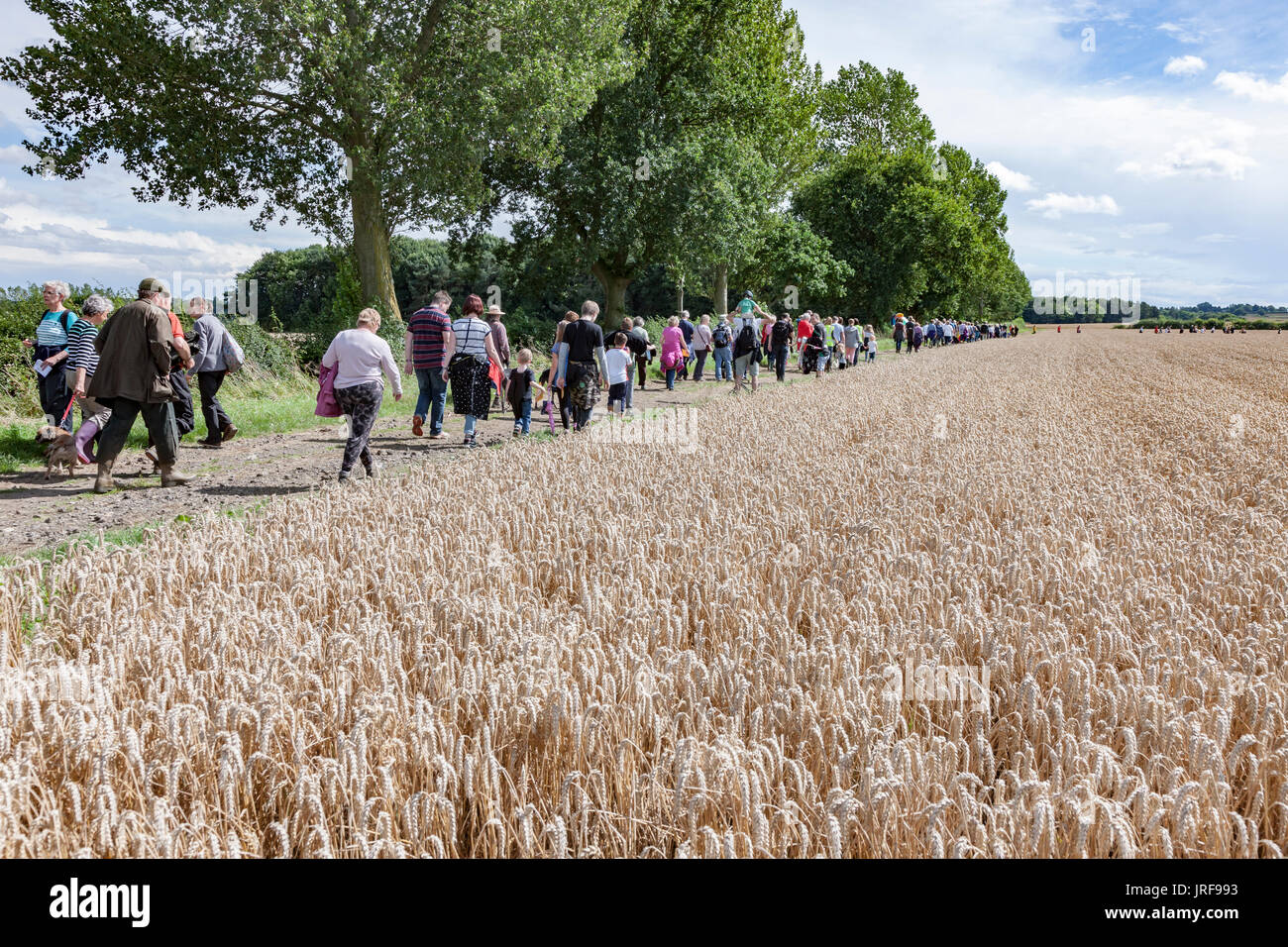 Northamptonshire, U.K. 5th August 2017, Protest walk. Stop Rail Central ...