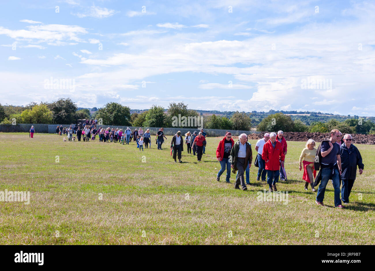 Northamptonshire, U.K. 5th August 2017, Protest walk. Stop Rail Central ...