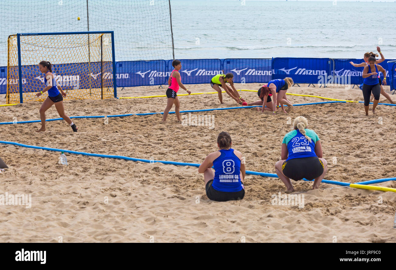 British beach handball championships canford cliffs hi-res stock ...