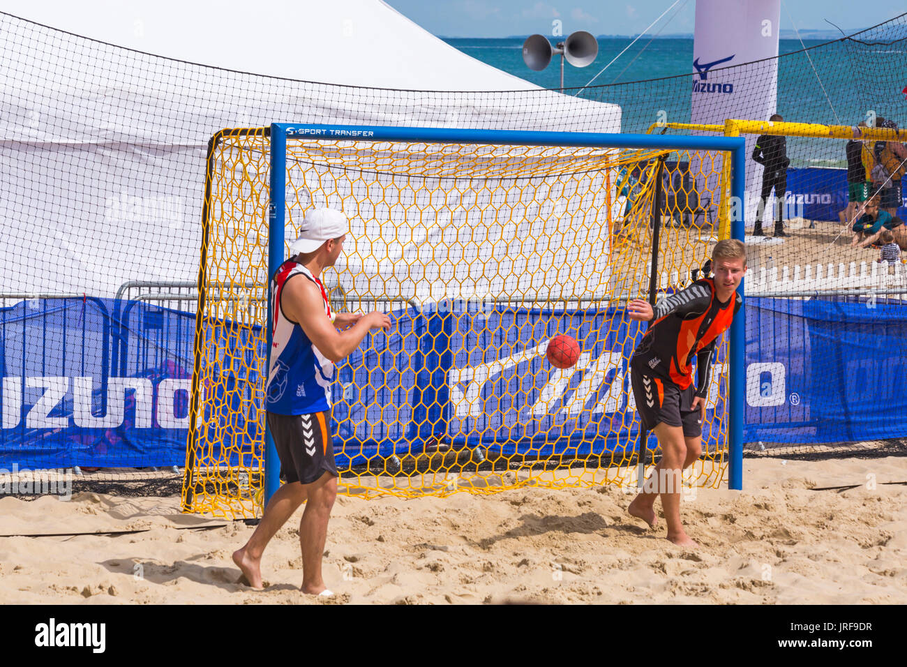 British beach handball championships canford cliffs hi-res stock ...