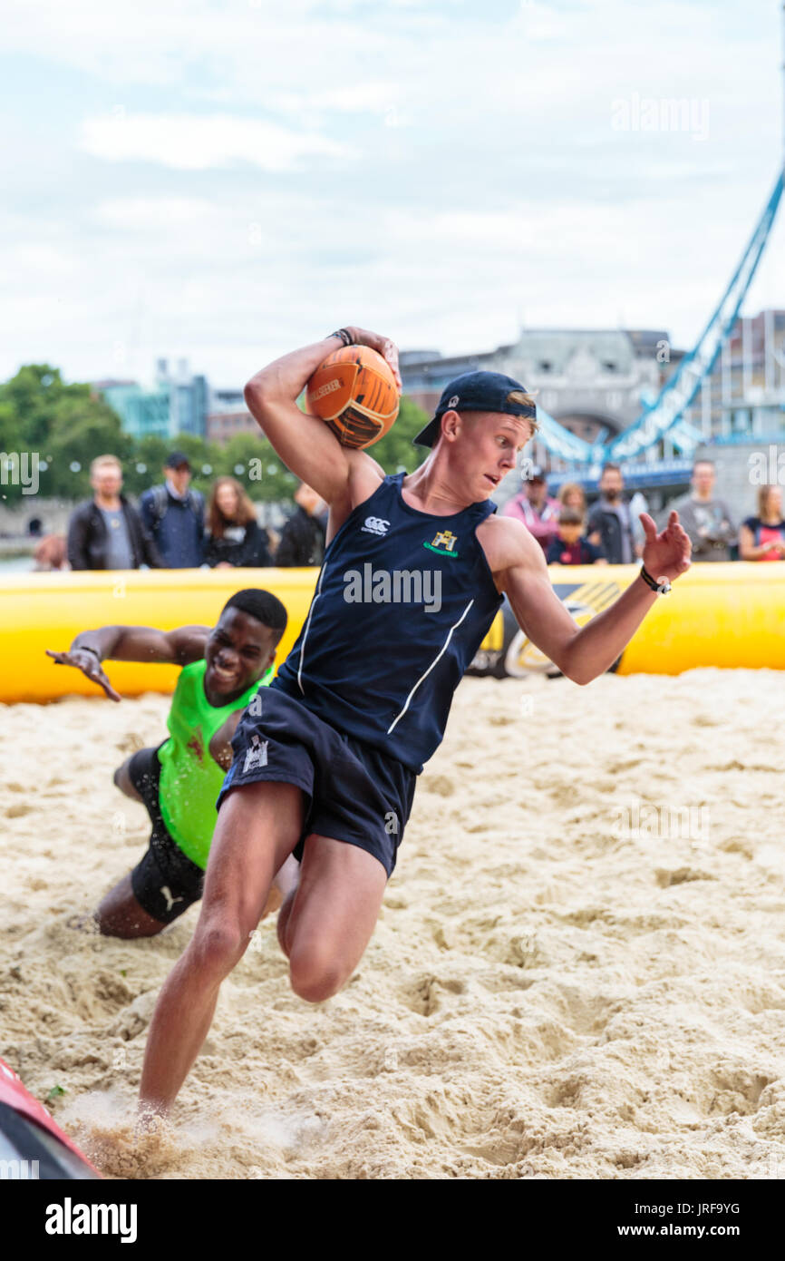 City Hall, London, UK, 5th August 2017. A player from Old Reigations ...