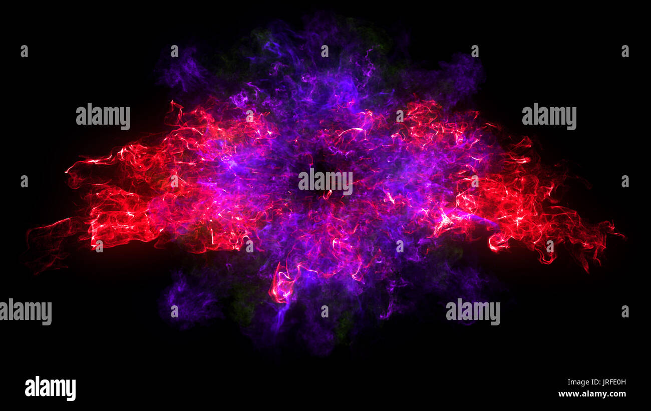 Abstract background with Shockwave explosion on black backdrop. 3d ...