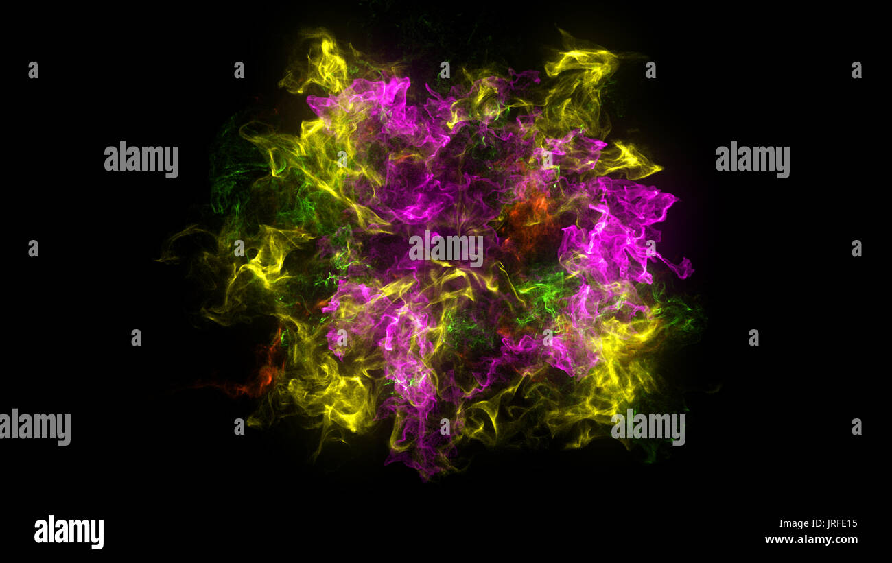 Abstract background with Shockwave explosion on black backdrop. 3d ...