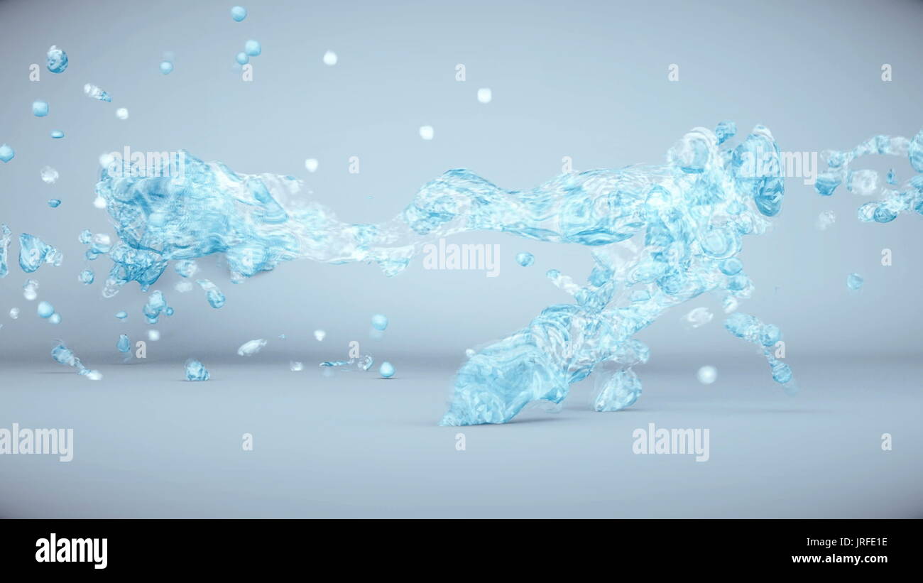 CG animation Water flow. Digital backdrop. 3d render Stock Photo - Alamy