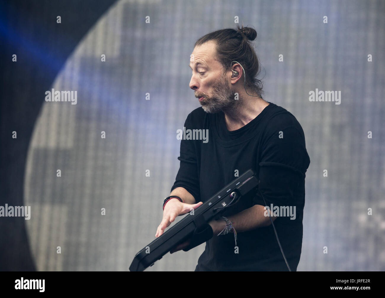 Radiohead perform at Manchester Emirates Stadium Featuring: Radiohead ...