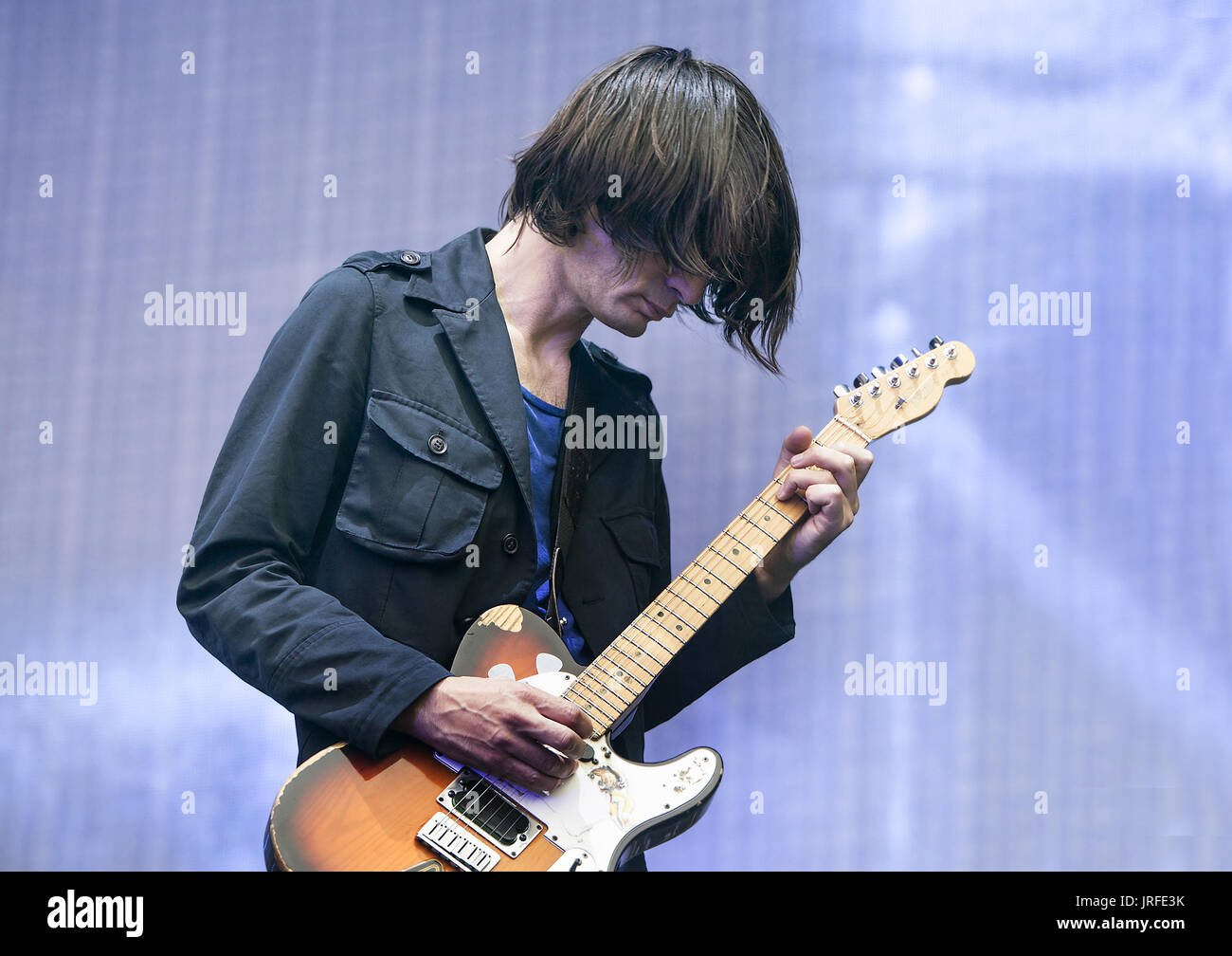 Radiohead perform at Manchester Emirates Stadium Featuring: Radiohead ...