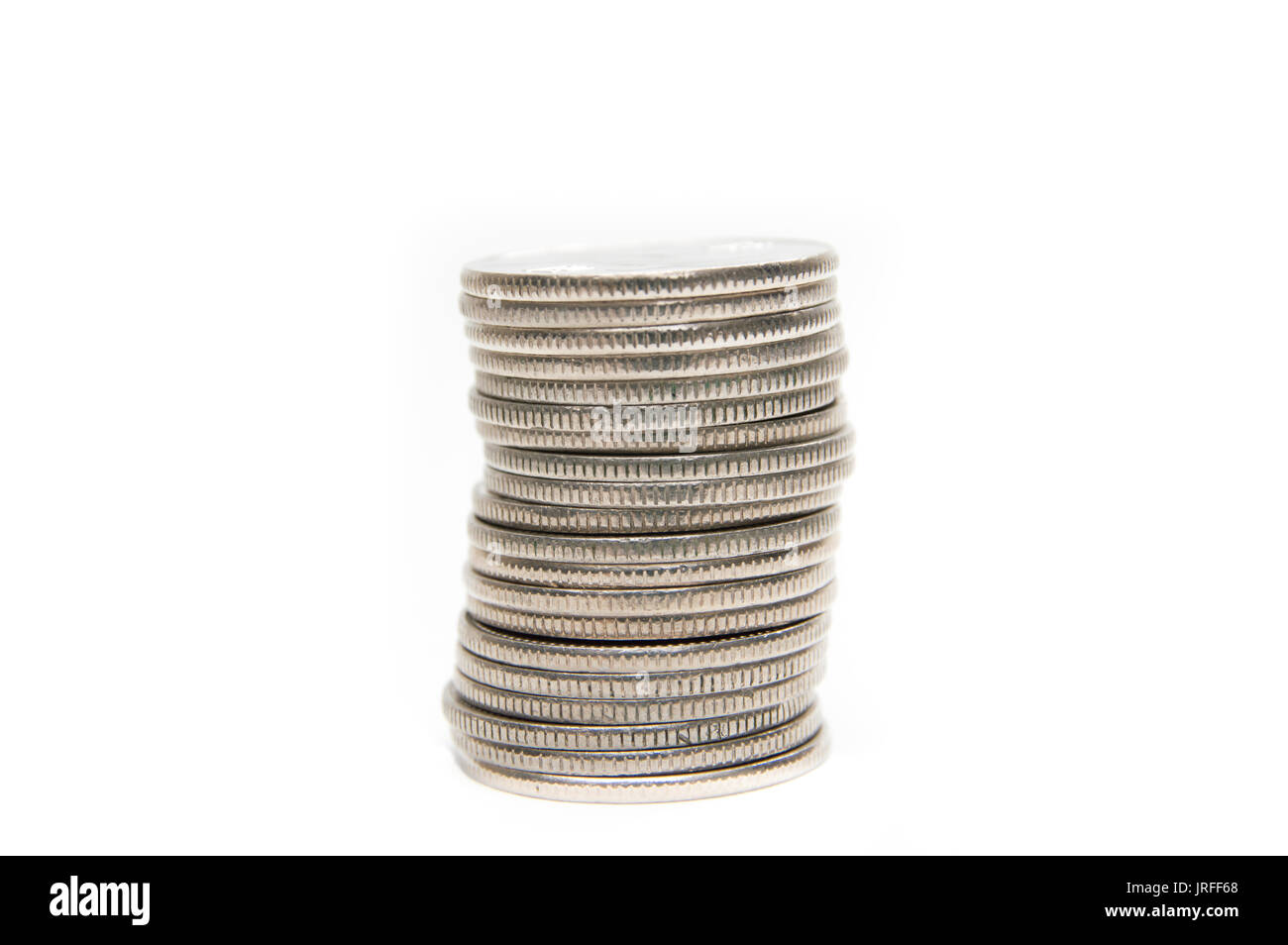 coins on the white background Stock Photo - Alamy