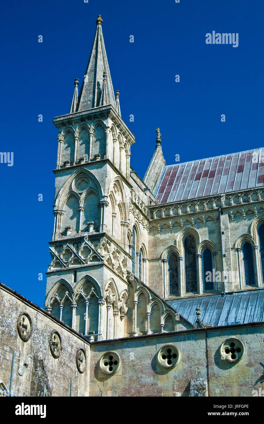Salisbury cathedral detail Stock Photo - Alamy