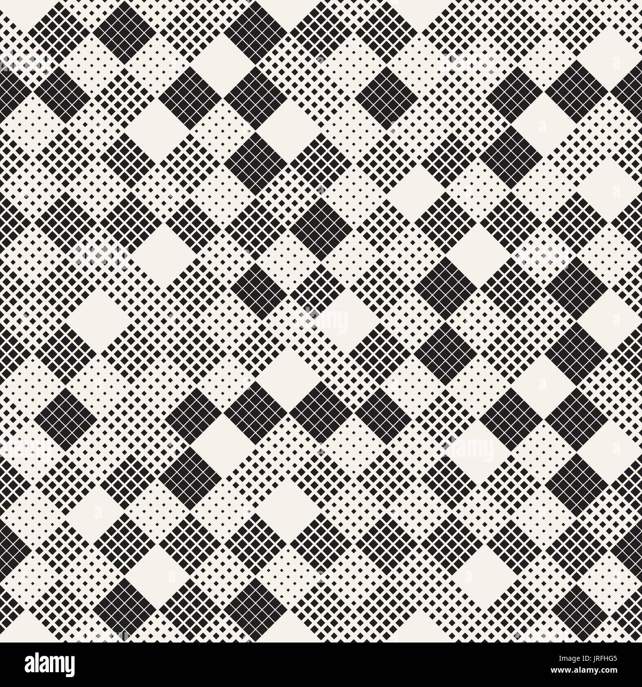 Modern Stylish Halftone Texture Endless Abstract Background With Random Size Squares Vector