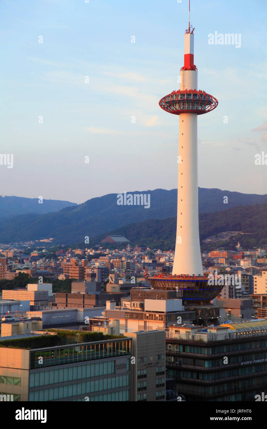 Japan, Kyoto, Kyoto Tower, skyline Stock Photo - Alamy