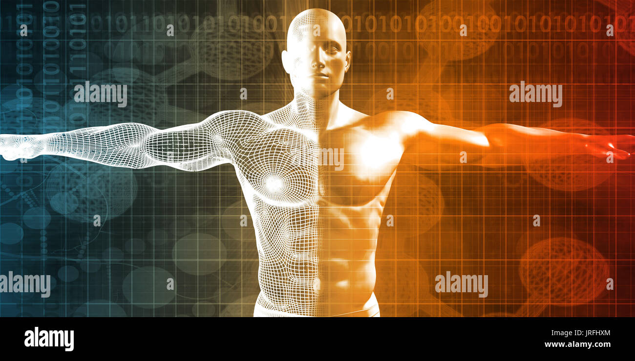 Biotechnology as a Research Abstract Background Art Stock Photo - Alamy