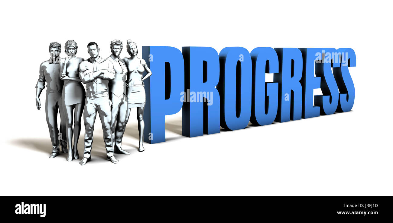 Progress Business Concept as a Presentation Background Stock Photo - Alamy