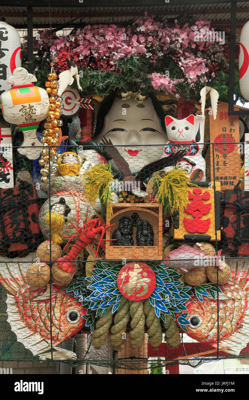 Japan, Tokyo, Asakusa, Ohtori Shrine, Otafuku, country woman, fertility ...