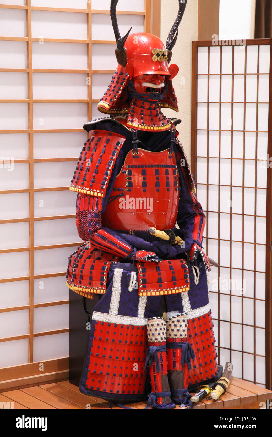 Japan, Tokyo, samurai figure, armor Stock Photo - Alamy