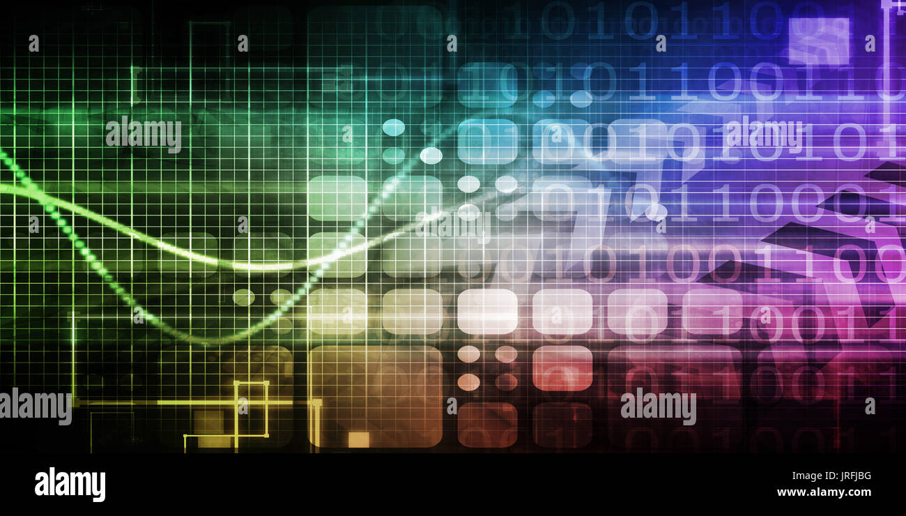 System Integration Network with Technology Background Concept Stock ...