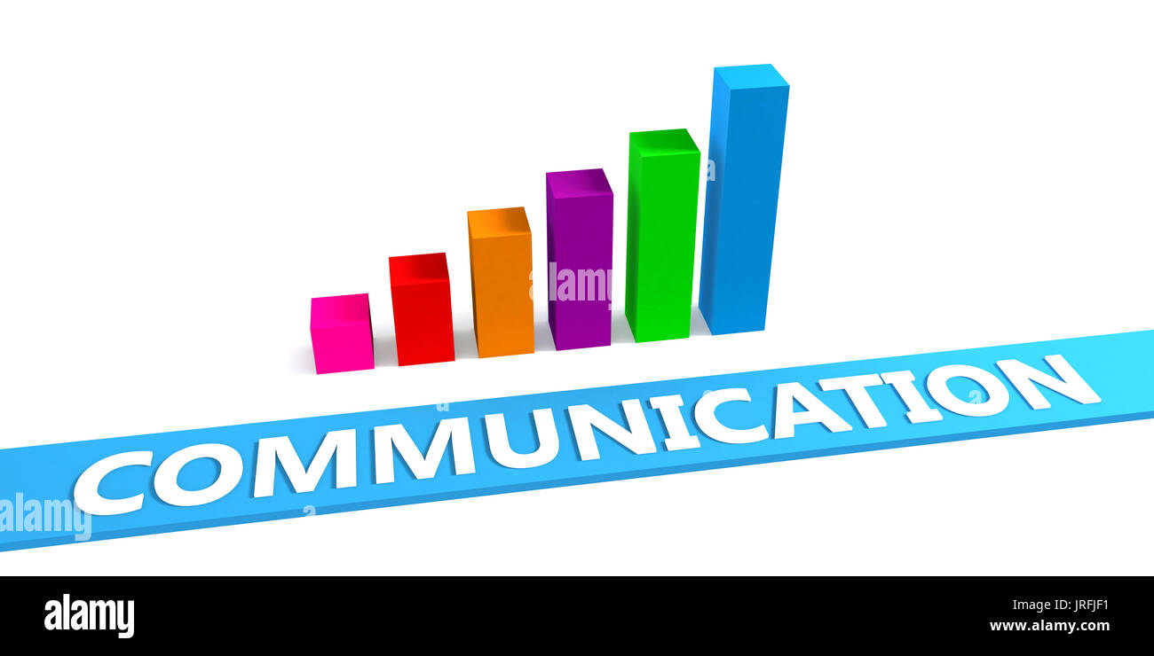 Great Communication Concept with Good Chart Showing Progress Stock ...