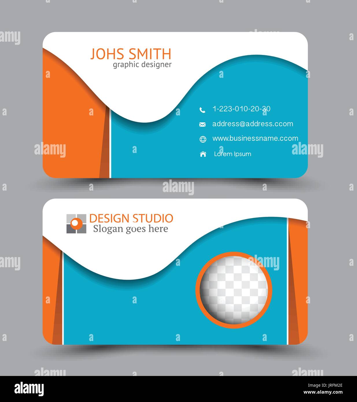 Graphic Designer Visiting Cards Design Vectors