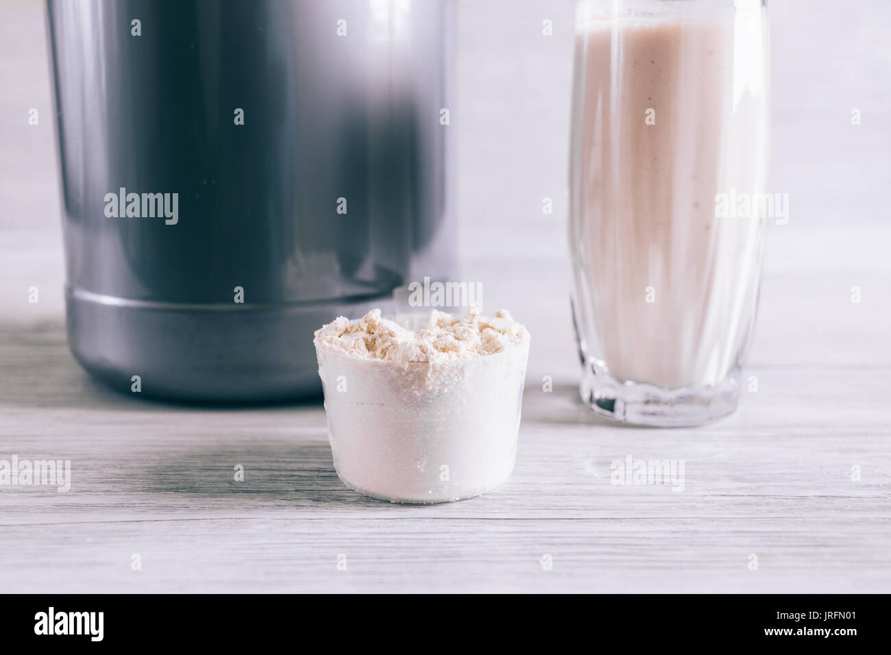 Protein powder scoop glass hi-res stock photography and images - Alamy