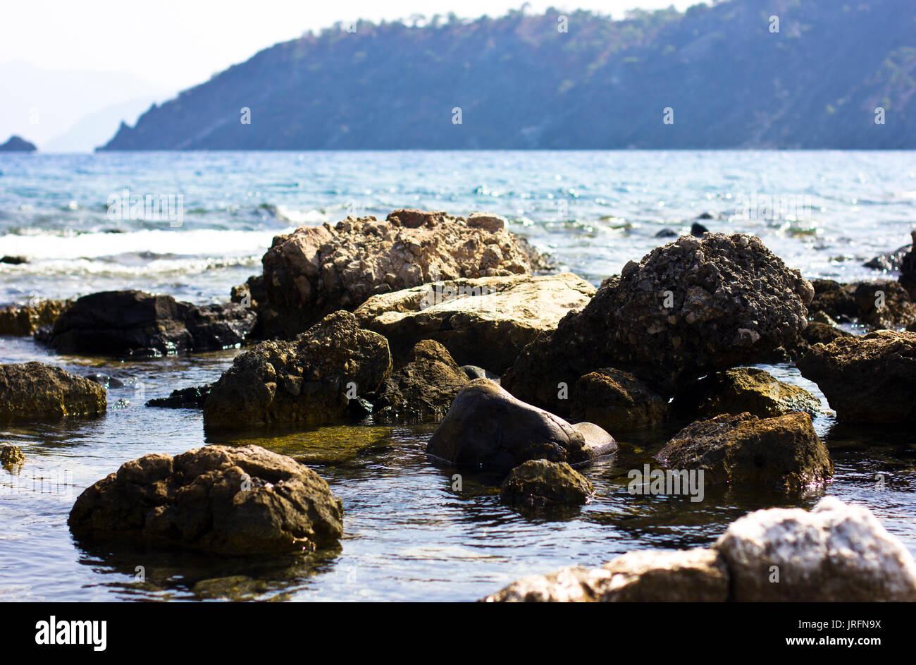 Mediterranean sea landscape in Antalya Turkey Stock Photo - Alamy
