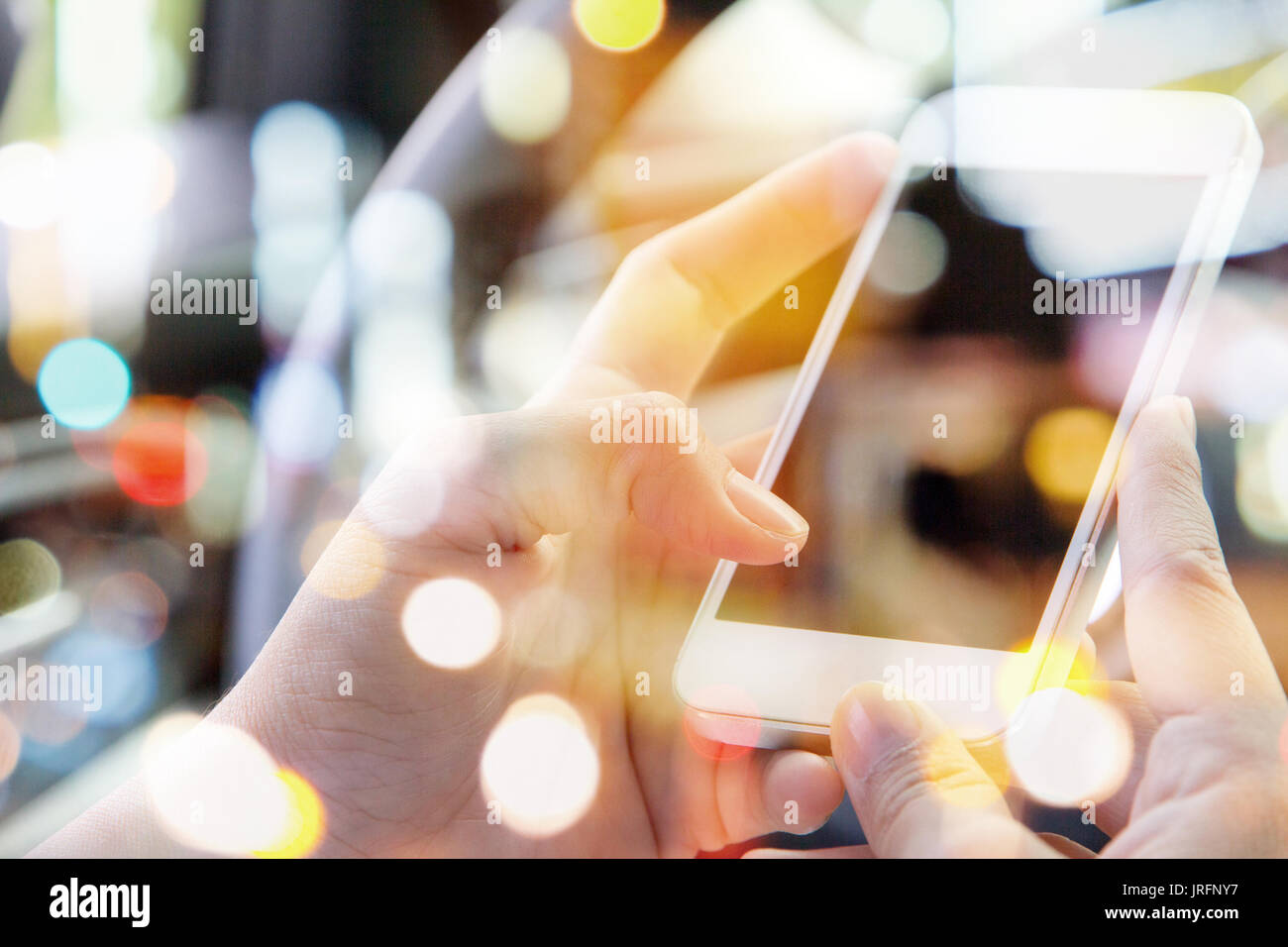 close up image of people using smart phone,Communication concept Stock ...
