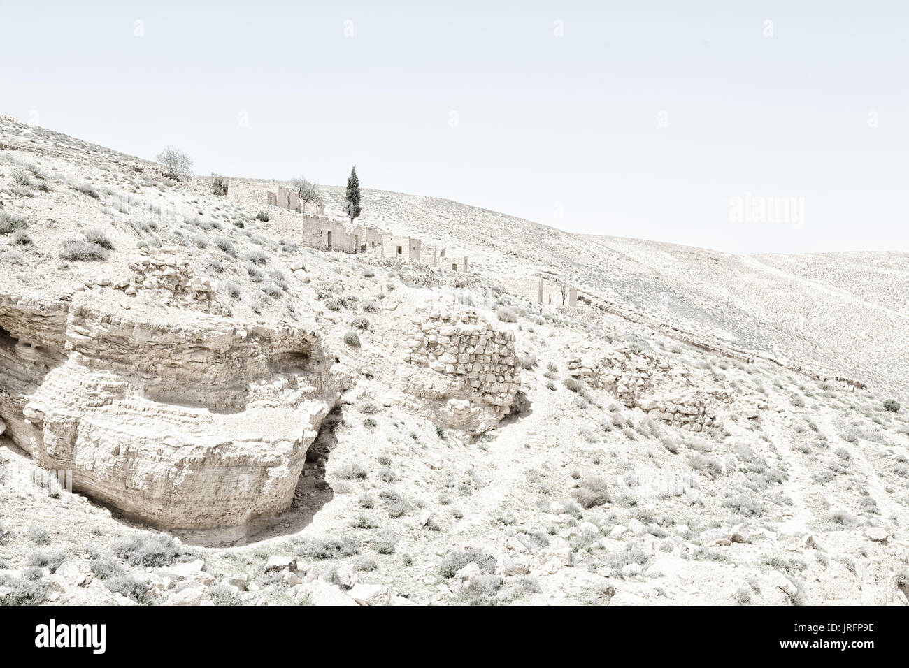 in the mountain of eden jordan the view from the antique castle Stock ...