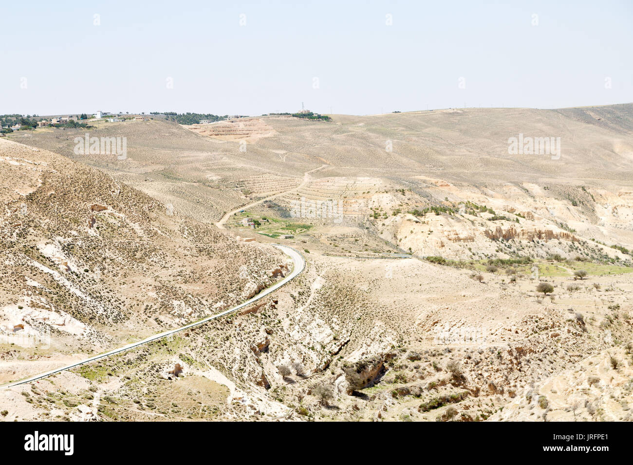 in the mountain of eden jordan the view from the antique castle Stock ...
