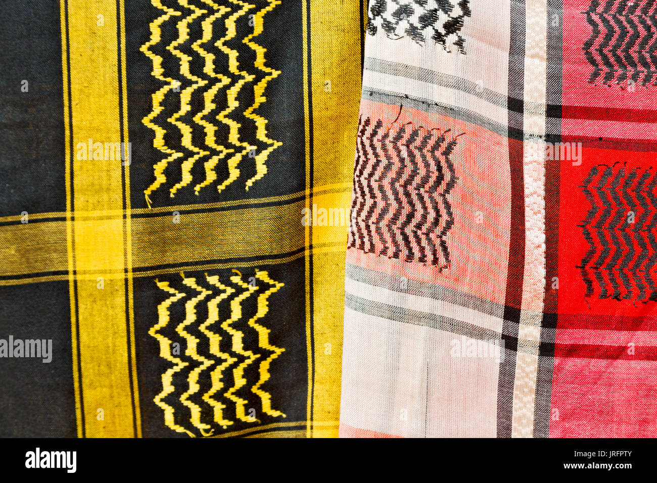 the texture of the cotton traditional symbolic arabian scarf like ...