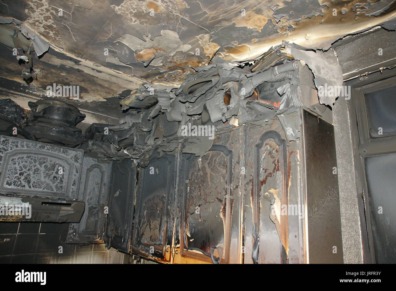 Kitchen accident fire hi-res stock photography and images - Alamy