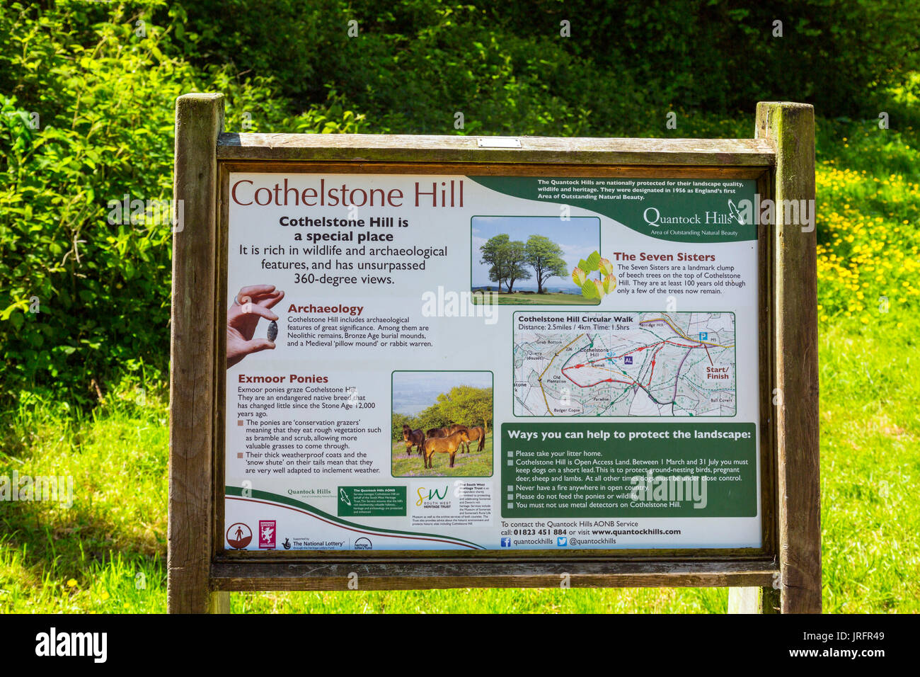 Information board uk woodland hi-res stock photography and images - Alamy