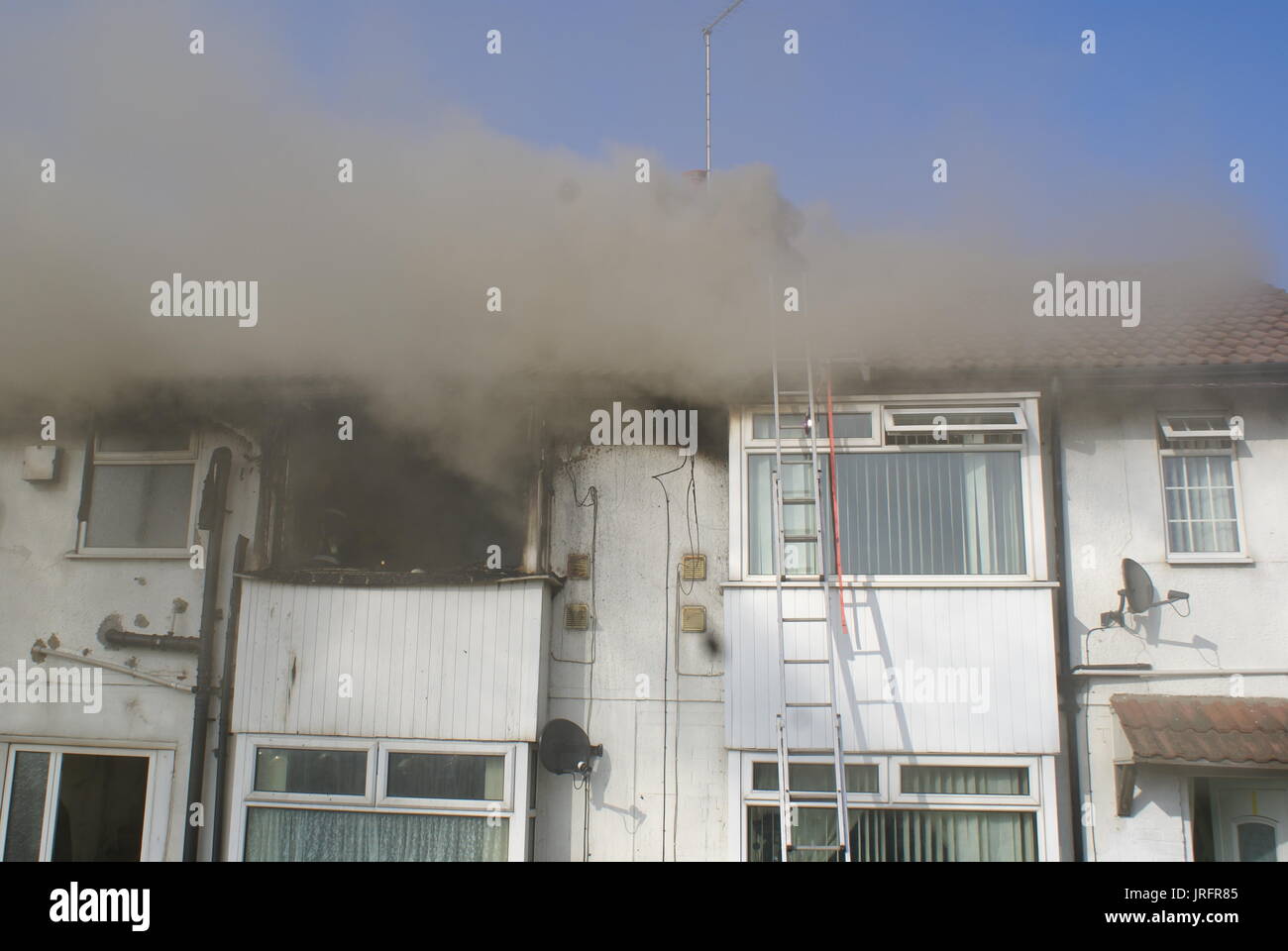 Flashover house hi-res stock photography and images - Alamy