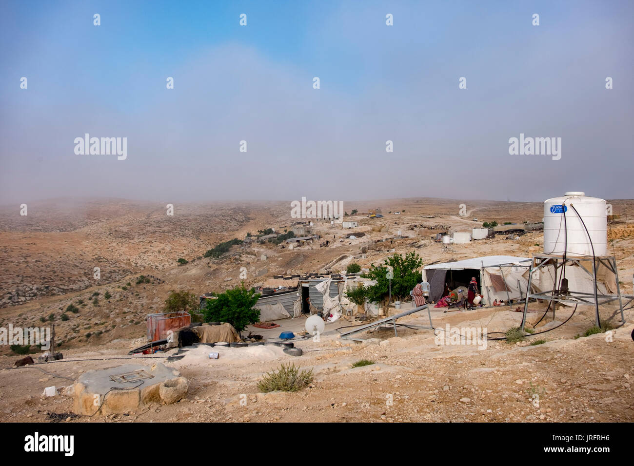 A small Palestinian village in the South Hebron Hills in the Occupied ...