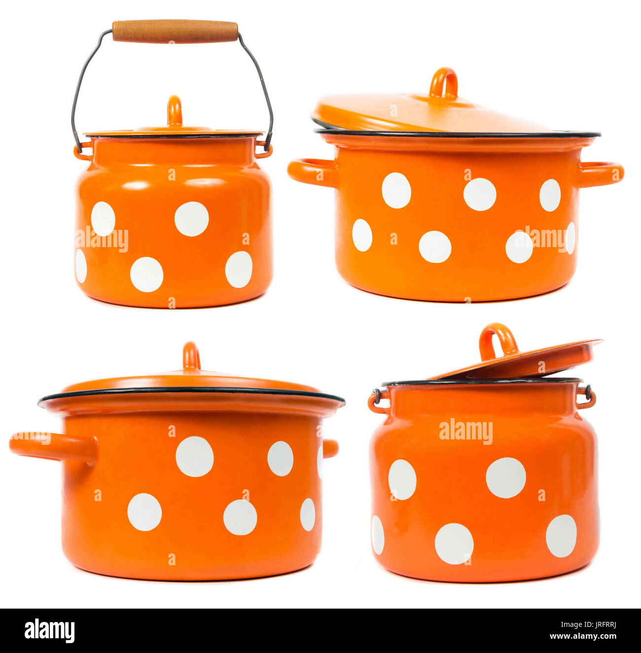 Pans isolated on white Stock Photo - Alamy