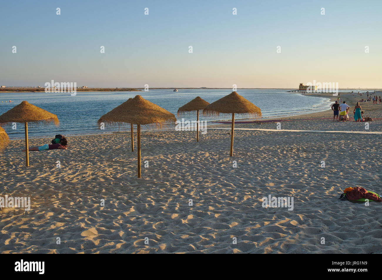 Tesos beach in Fuzeta. Algarve, Portugal Stock Photo - Alamy