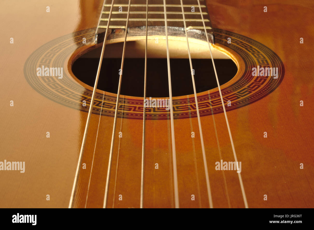 Classic Spanish Guitar Close-up. Classic musical instruments Stock ...