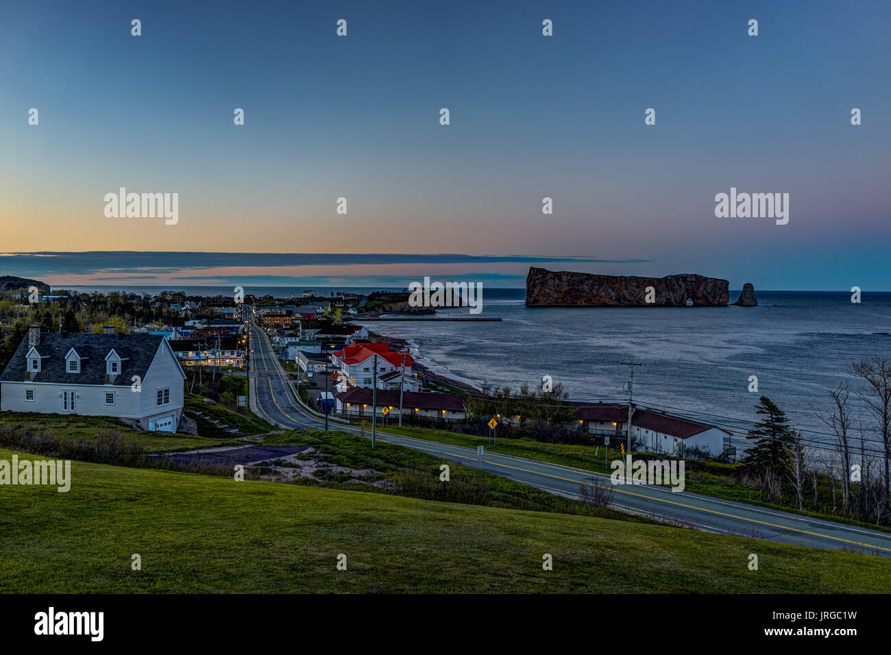 Perce rock gaspe quebec sunset hi-res stock photography and images - Alamy