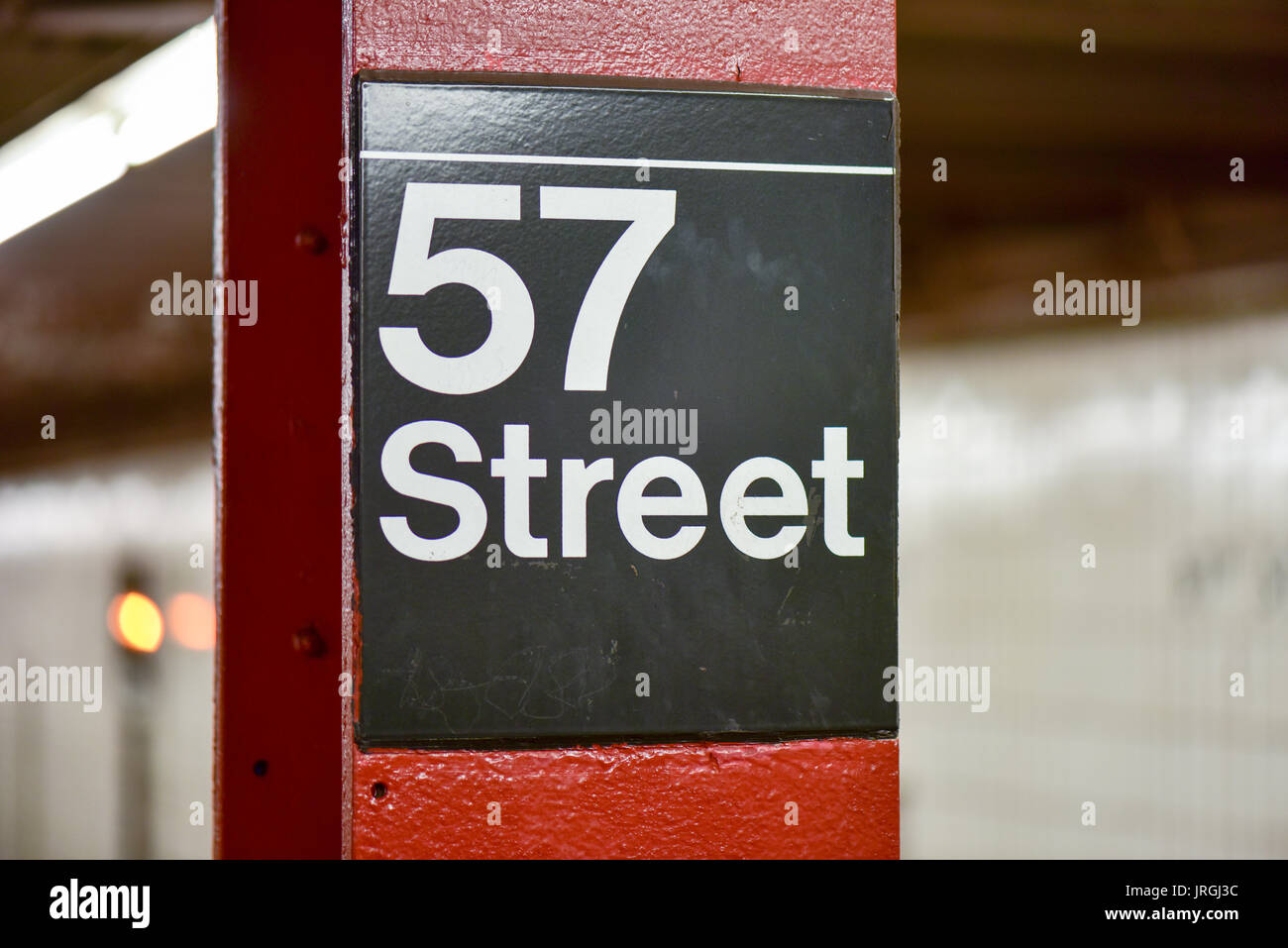 New York City 57th Street Subway Station in Manhattan Stock Photo - Alamy