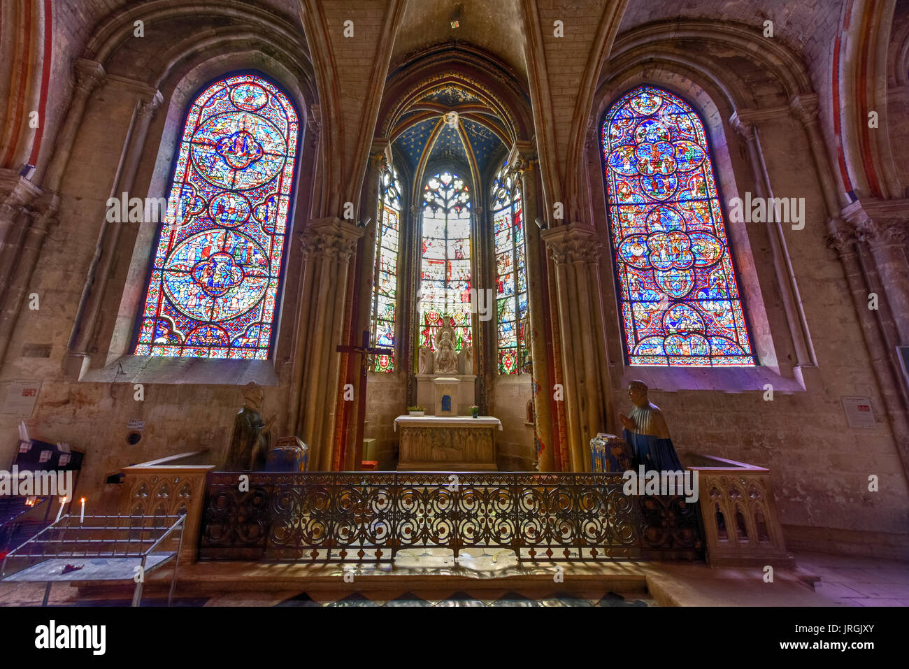 Bourges, France - May 21, 2017: Bourges Cathedral, Roman Catholic ...
